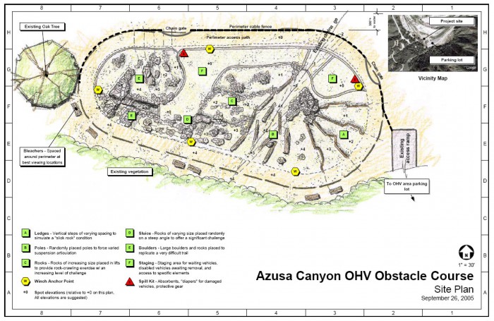 Azusa Canyon Campgrounds Map